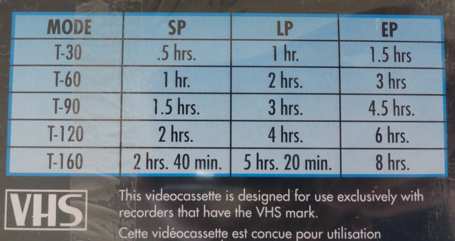 MAXELL T-60 PLUS Professional VHS tape - 10 Pack