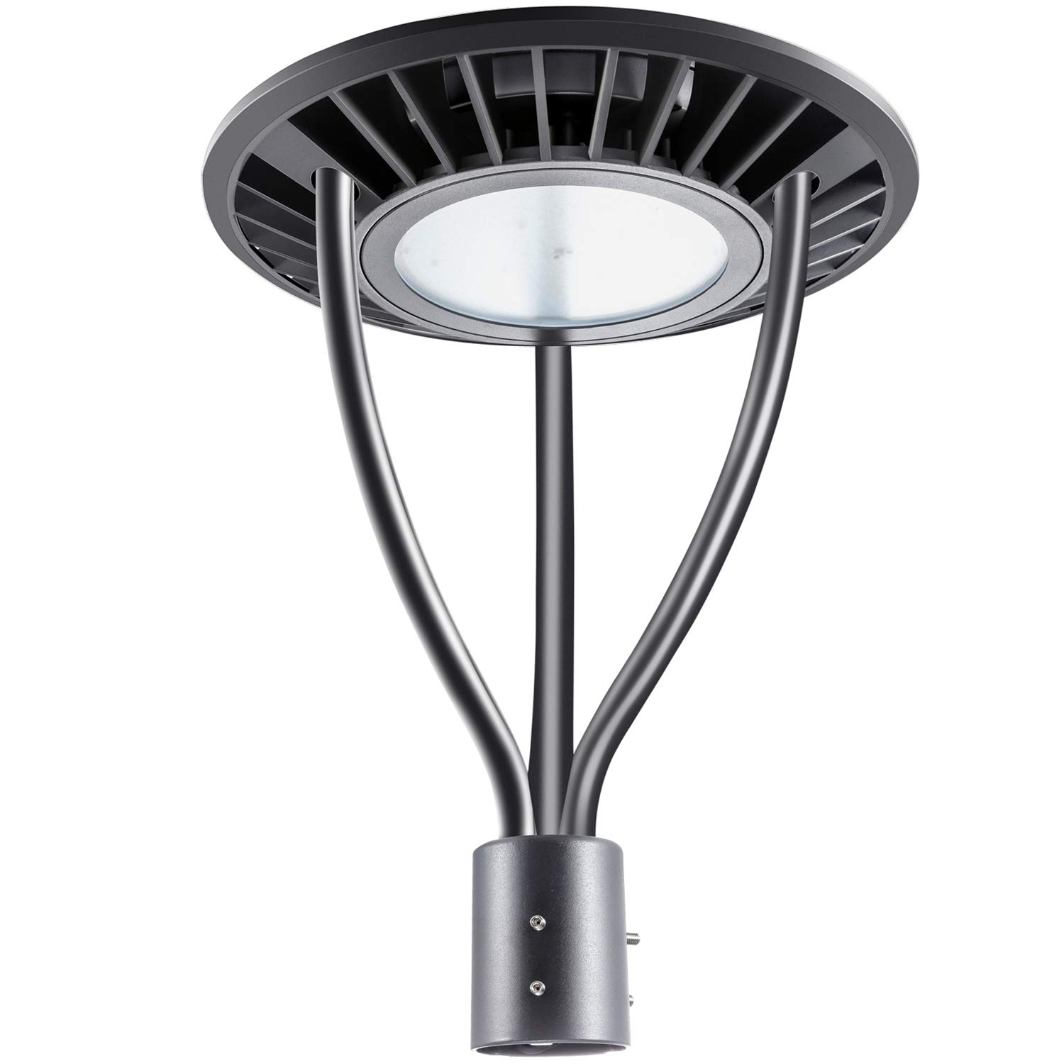 LED Post Top Pole Lights 60W with Optional Photocell, LED Garden Area Lights, 8100LM 5000K Outdoor Waterproof Top Pole Fixture for Garden Pathway, Parking Lot, Courtyard, School Street Light