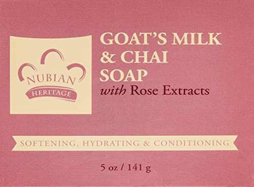 Nubian Heritage/Sundial Creations Goat's Milk and Chai Soap, 6 Count