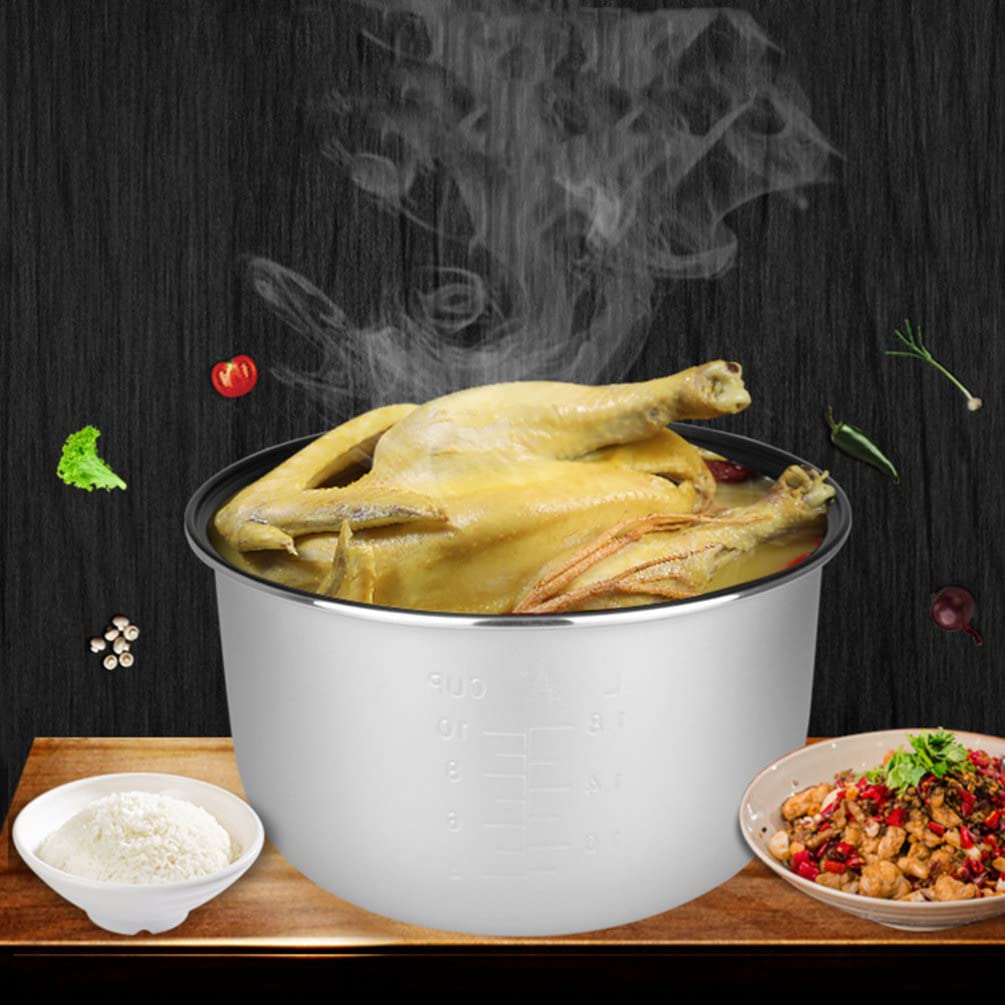 Aroma Rice Cooker Inner Pot Replacement Rice Cooker Replacement Inner Pot: Alloy Cooking Pot Insert Liner 2L Non Stick Cooking Pot Liner Cookware Replacement Accessories Rice Cooker Replacement Pot