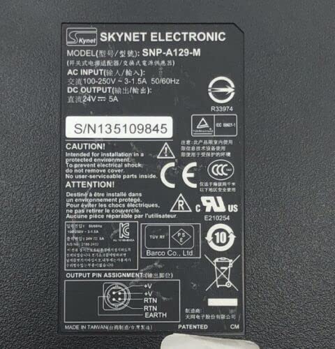 Skynet Electronic SNP-A127-M 12V 9A Power Supply AC Adapter for Barco Medical Monitors