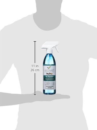 ECOVET Horse Fly Spray Repellent/Insecticide (Made with Food Grade Fatty acids), 18 oz