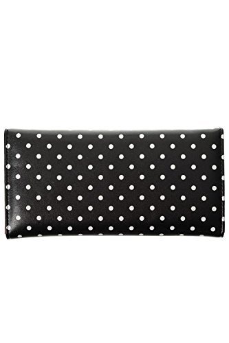 Dancing Days Carla 50's Vintage Style Polka Dot Wallet - Black