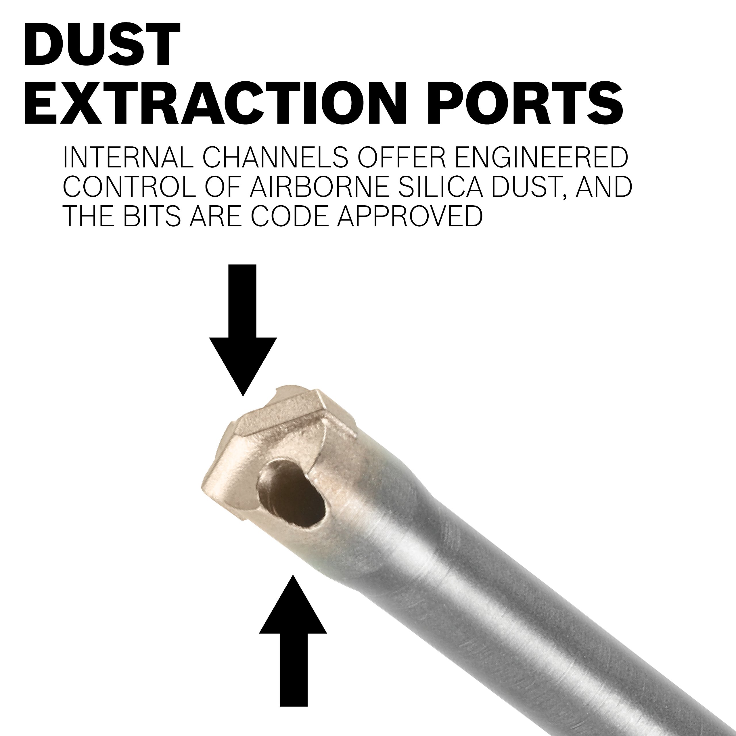 Bosch DXS5040 7/8 in. x 8 in. x 17 in. SDS-max® Speed Clean™ Dust Extraction Bit