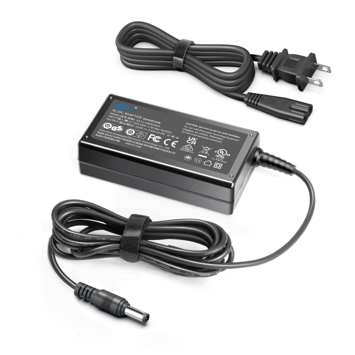 KFD 19V AC Adapter Charger for JBL Xtreme/Extreme 1 2 JBL Boombox 1 2,FUGOO XL Speaker,XGIMI Projector Power Supply, Intel NUC 11 10 8 7 6 5 Mini PC, HP Philips Asus AOC MSI Optix Monitor Power Cord