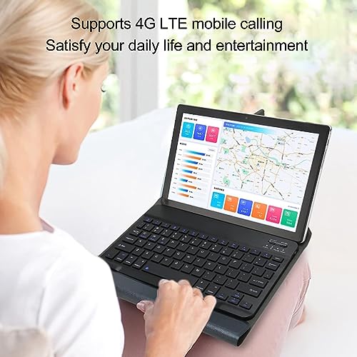 Airshi Computer Tablet, Front 8MP Rear 20MP 10.1in Tablet Gravity Sensor 100 to 240V 2 in 1 for Home for Android12.0 (#1)