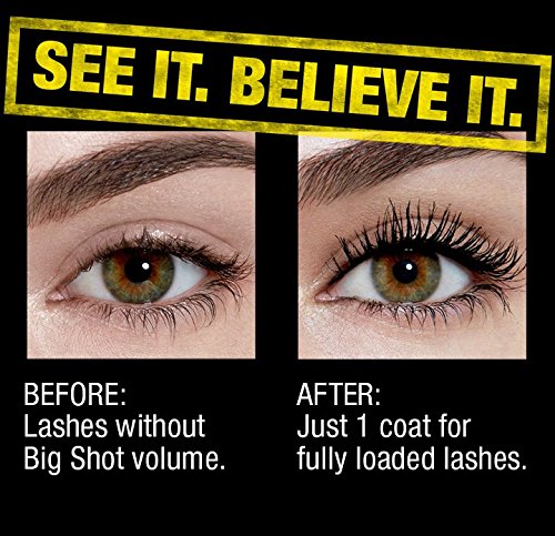 Maybelline New York Volum' Express The Colossal Big Shot Waterproof Mascara, Brownish Black, 0.32 fl. oz.