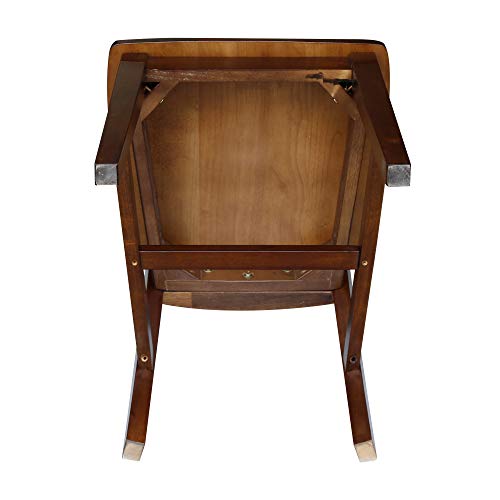 International Concepts San Remo Splat Back Chair, Espresso