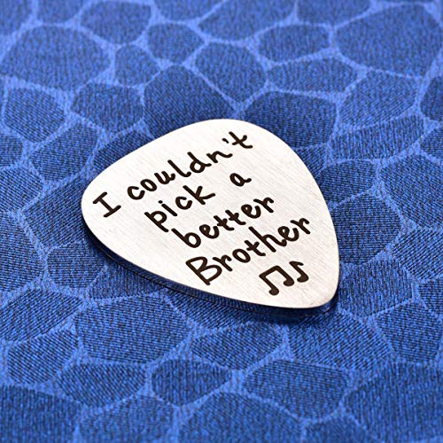 Brother Gifts from Sister Brother Guitar Pick for Older Brother Big Brother Siblings Birthday