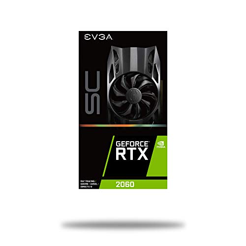 EVGA GeForce RTX 2060 SC GAMING, 6GB GDDR6, HDB Fan Graphics Card 06G-P4-2062-KR