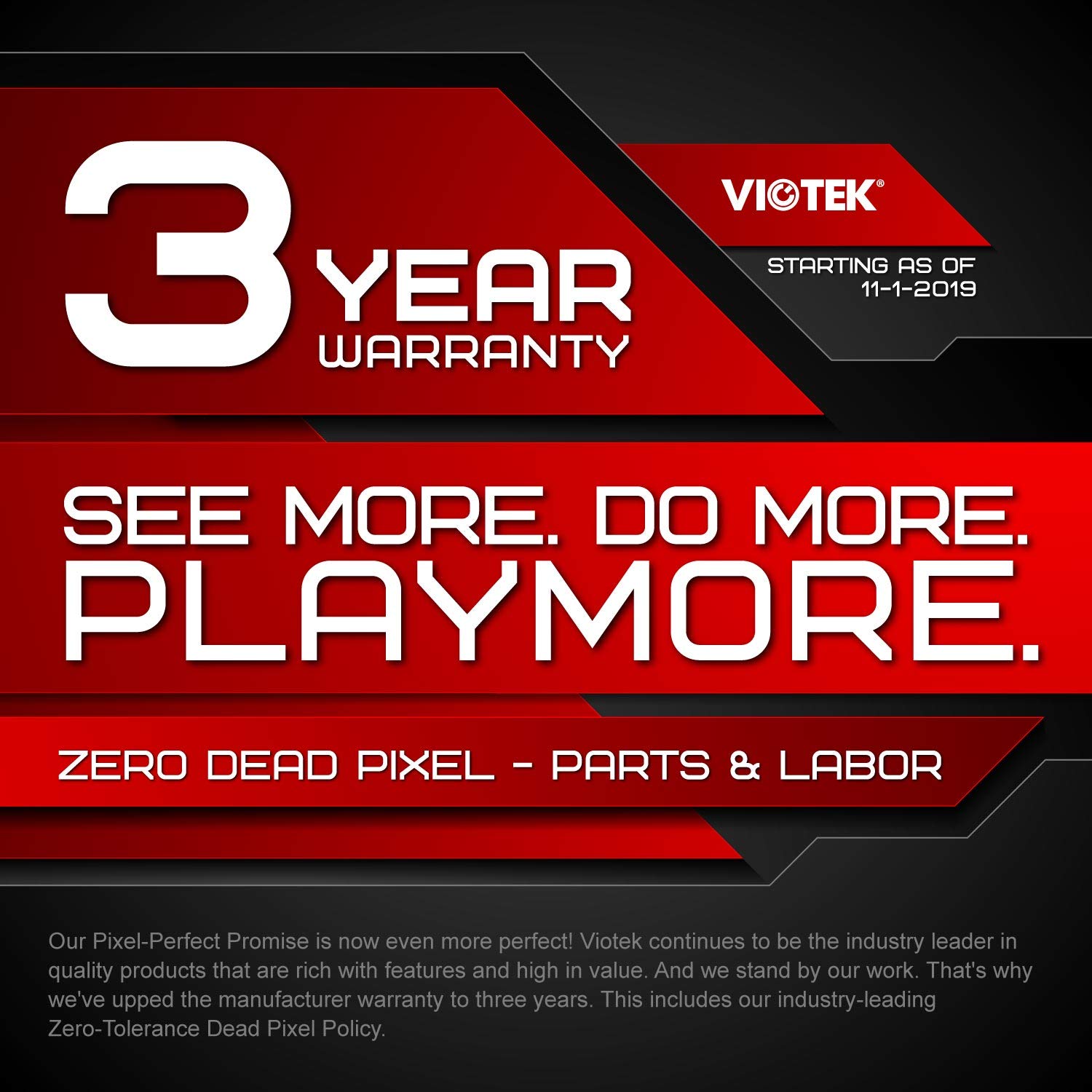 Viotek GFV24C 24-Inch Ultra-Thin 144Hz Gaming Monitor | 1080P 4ms (OD) | G-Sync-Compatible FreeSync FPS/RTS | HDMI DP 3.5mm | Zero-Tolerance Dead Pixel Policy (VESA)
