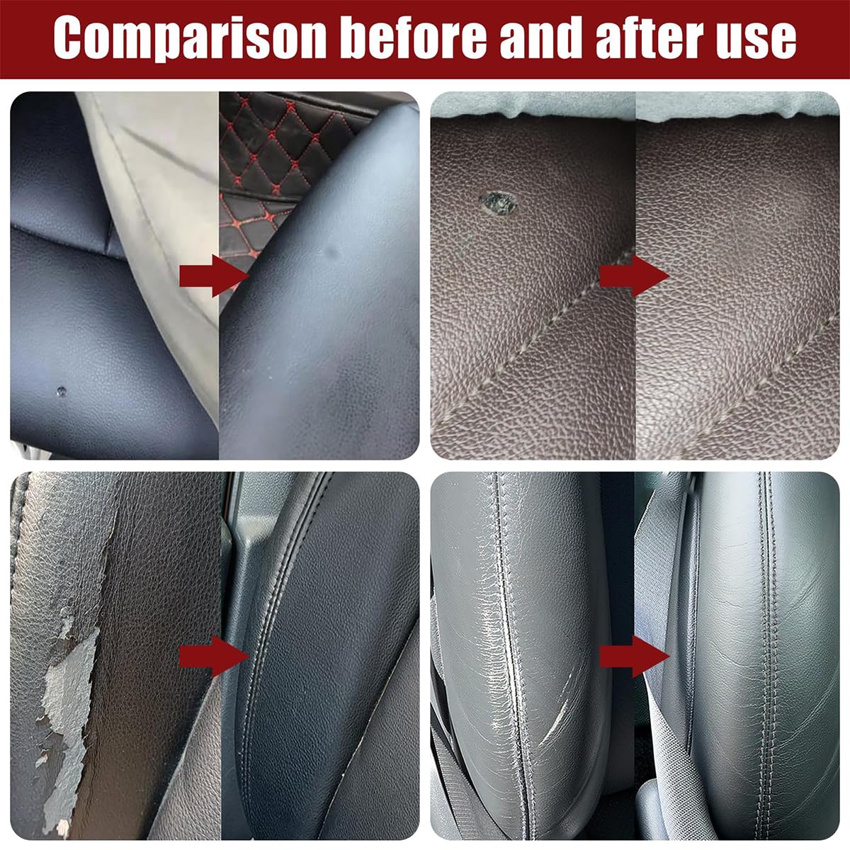 Alkyne Leather Filler,Leather Filling Paste,New Car Leather Filler Repair Cream,Leather Color Restorer Conditioner for Filling or Repairing Holes Scratches (1pc)