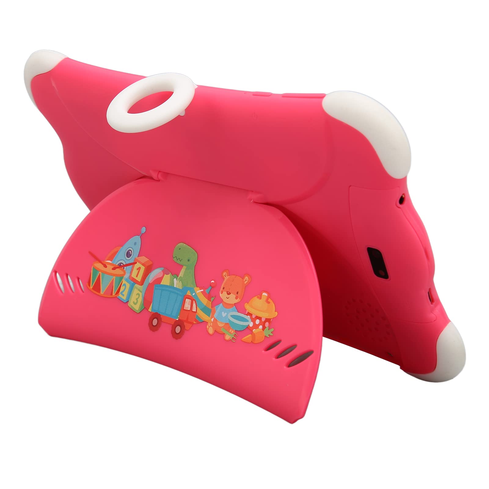 Airshi Kids Tablet, MTK6582 7 Inch 1280x800 Toddler Tablet 128GB Expandable Storage Eye Protection 6000mAh Rechargeable Battery for Playing (US Plug)
