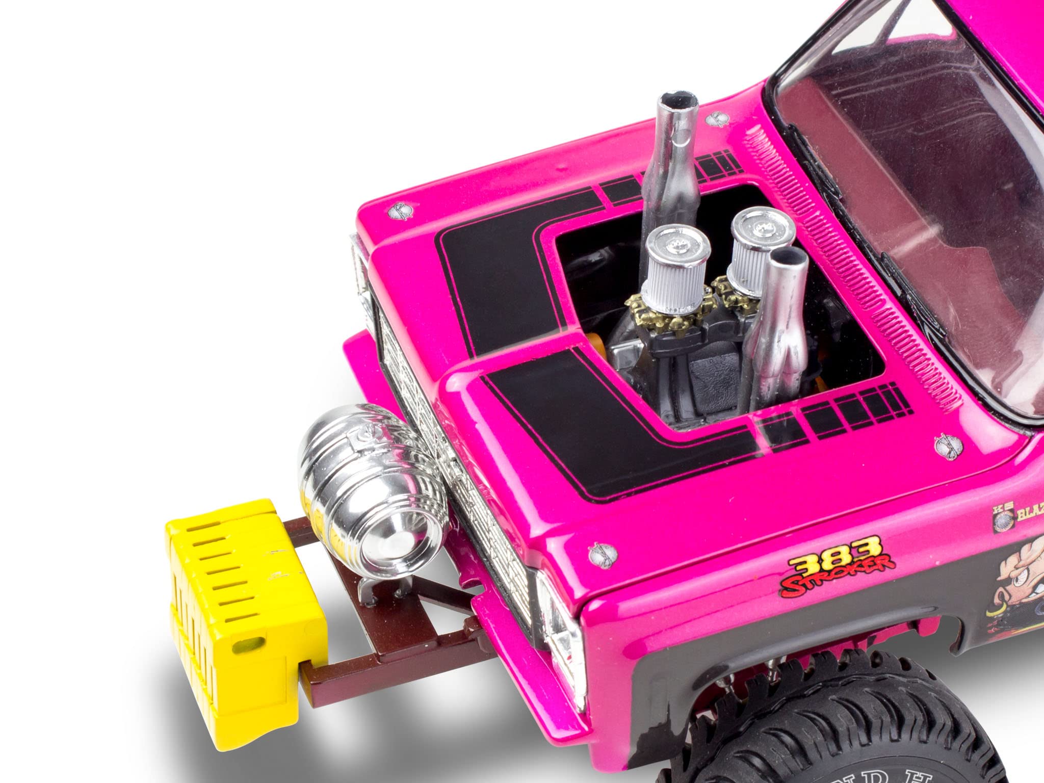 Level 4 Model Kit 1978 Chevrolet Blazer Pickup Truck Pulled Pork Pulldozer 1/24 Scale Model by Revell