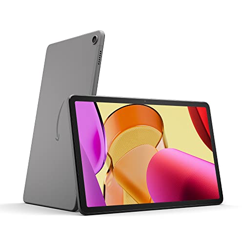 Introducing Amazon Fire Max 11 tablet, our most powerful tablet yet, vivid 11" display, octa-core processor, 4 GB RAM, 14-hour battery life, 64 GB, Gray, without lockscreen ads