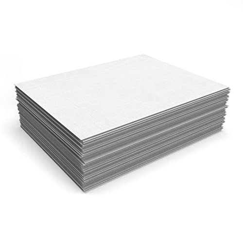 LUXPaper 8.5" x 11" Cardstock | Letter Size | White Linen | 100lb. Cover (183lb. Text) | 50 Qty