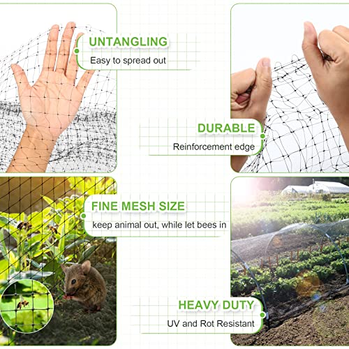 Bird Netting,7x100FT Garden Netting for Garden Protection, Durable Deer Fencing Net, Protecting Plants, Fruit Trees, Vegetables from Birds and Other Animals