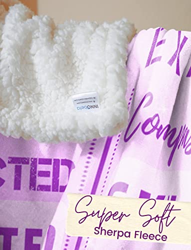 Boss Lady Gifts from Employees, Flannel Plush Blankets (50"x 60") Gift for Women on Boss Day, Birthday, Christmas, Retirement, Fuzzy Soft Bed Flannel Blankets-Difference Maker(Thick Version)