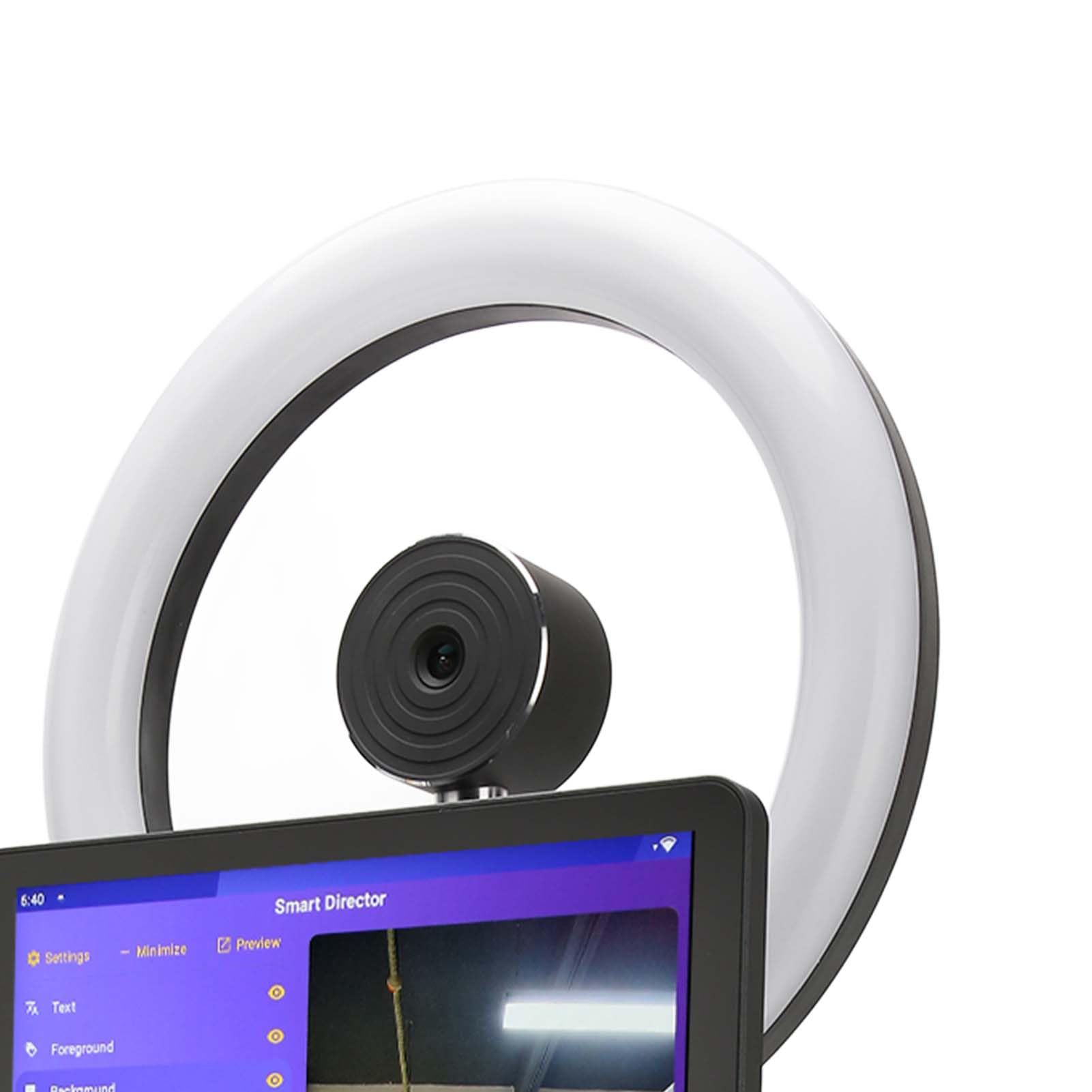 All in One Live Streaming Device 100-240V 5.0 Desktop Live Broadcast Device 15.6 Inch FHD 8MP Camera for 11.0 for Office (US Plug)