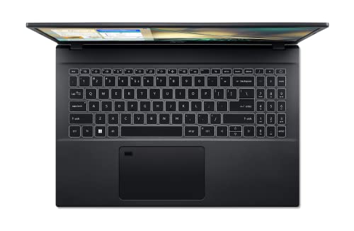 Acer Aspire 7 A715-76-765N Laptop | 15.6" Full HD IPS Display | 12th Gen Intel Core i7-12700H | 8GB DDR4 | 512GB NVMe Gen 4 SSD | Wi-Fi 6 | Thunderbolt 4 | Backlit Keyboard | Fingerprint Reader
