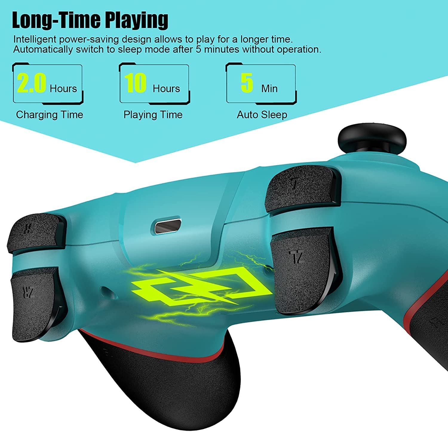 Rzzhgzq Wireless Controller for Switch/Switch Lite,Green Switch Pro Controller Gamepad Joypad Remote with Gyro Axis, Turbo and Adjustable Wireless Controller for Girl/Boy (GREEN)