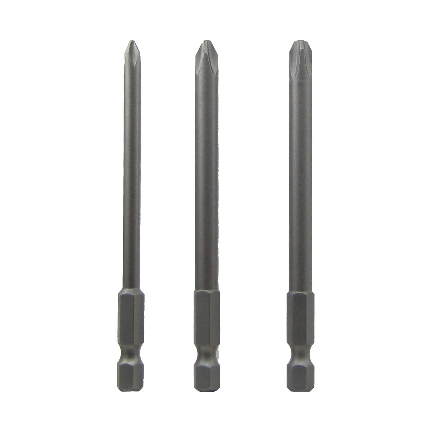 Make it Snappy Tools #1, 2, 3 x 3.5 Inch Phillips Driver Bits (1 Each) #64123