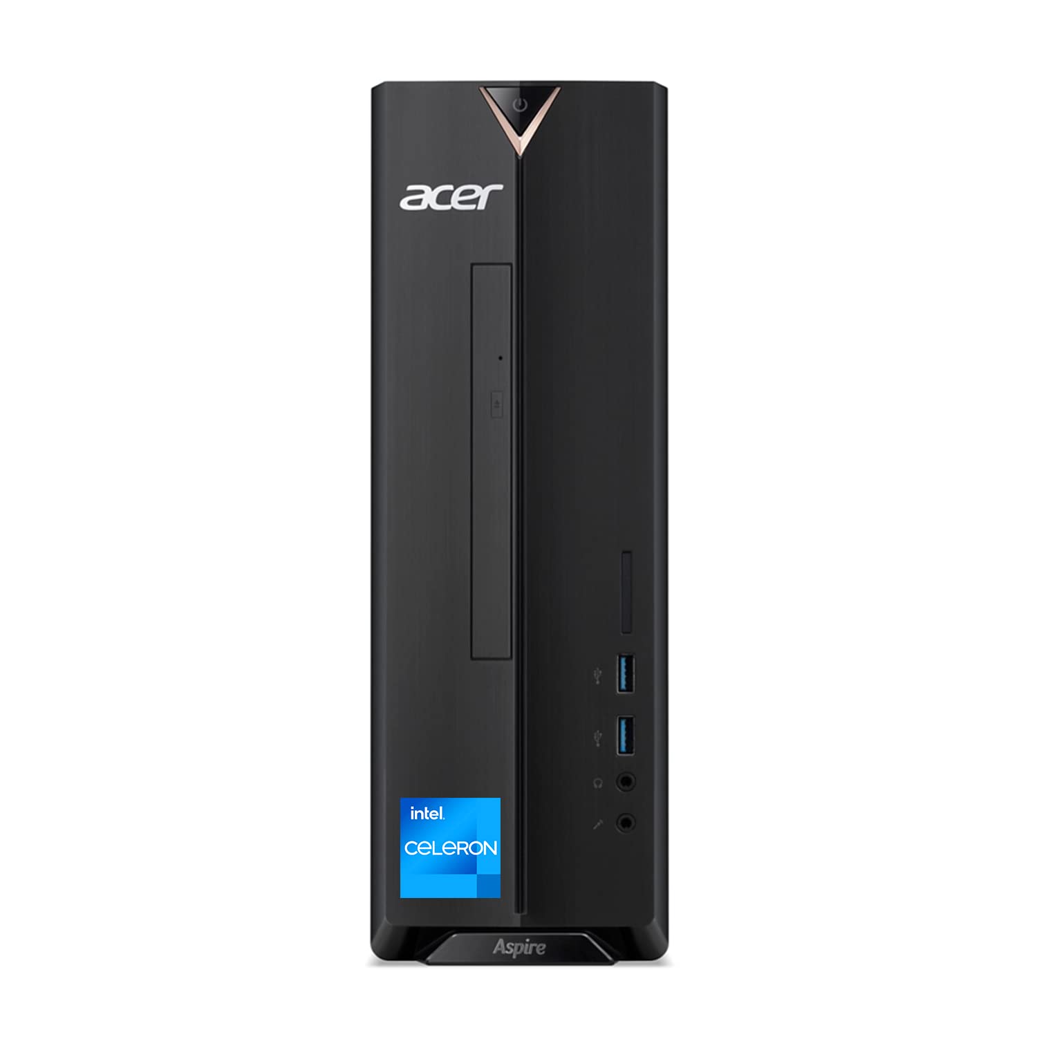 acer Aspire XC Desktop, Intel Celeron J4125 Processor, 16GB RAM, 512GB PCIe SSD + 1TB HDD, DVD-RW, HDMI, VGA, Wi-Fi, Wired KB & Mouse, Windows 11 Home