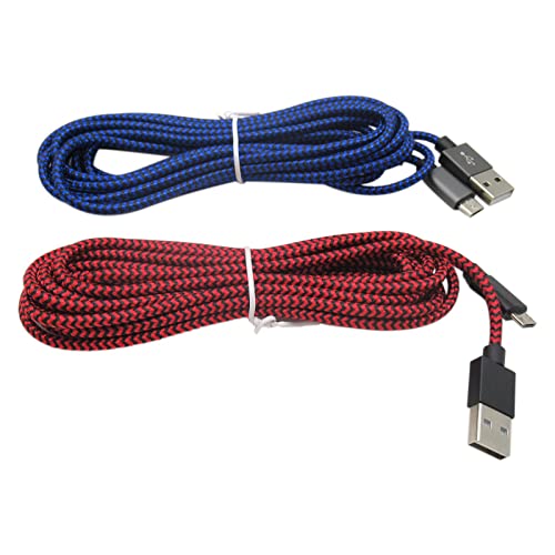 High Speed Data Sync Cord 10FT Cable for Sony PS4 Xbox One S/X Nylon Braided