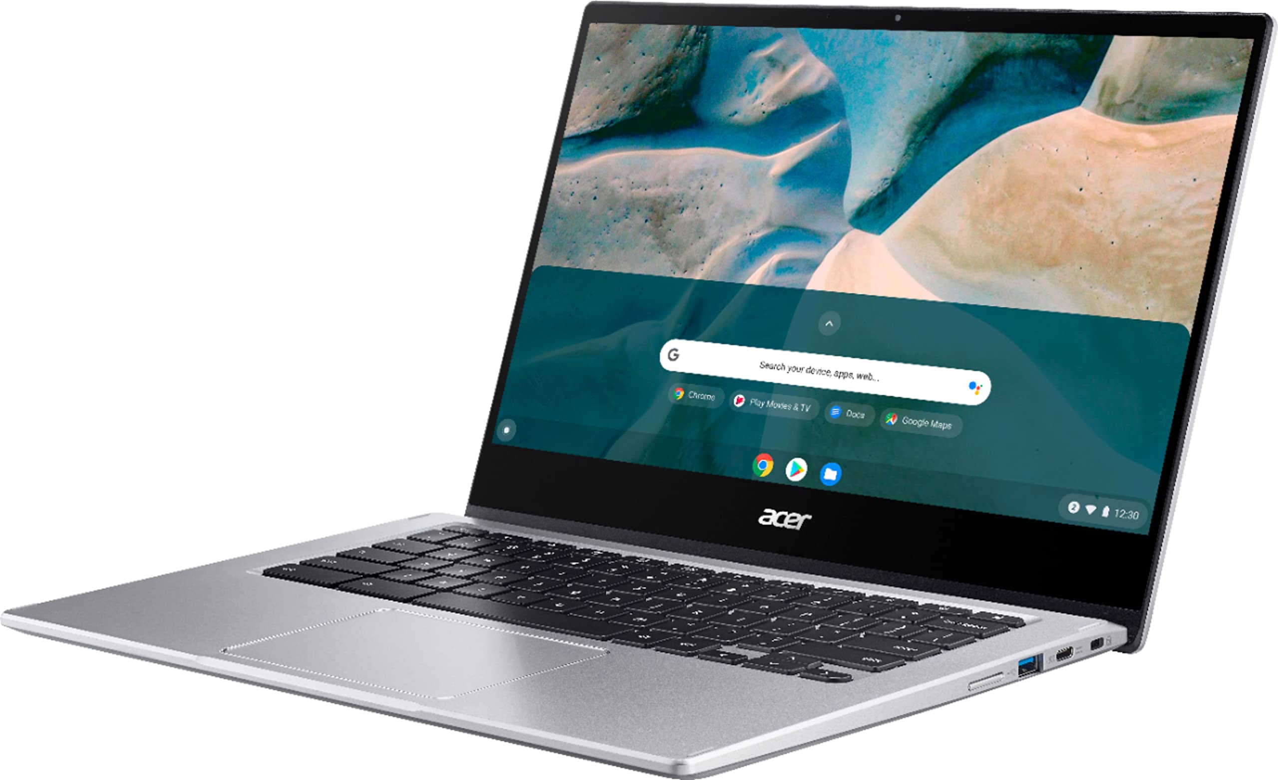 Acer Chromebook Spin 514 Convertible Laptop, 14” Full HD Touchscreen Ryzen 3 3250C, 4GB DDR4 Memory, 64GB eMMC Flash Memory (Renewed)