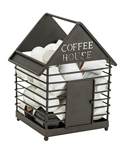 Boston Warehouse House Coffee Pod Storage, Counter Basket, Black