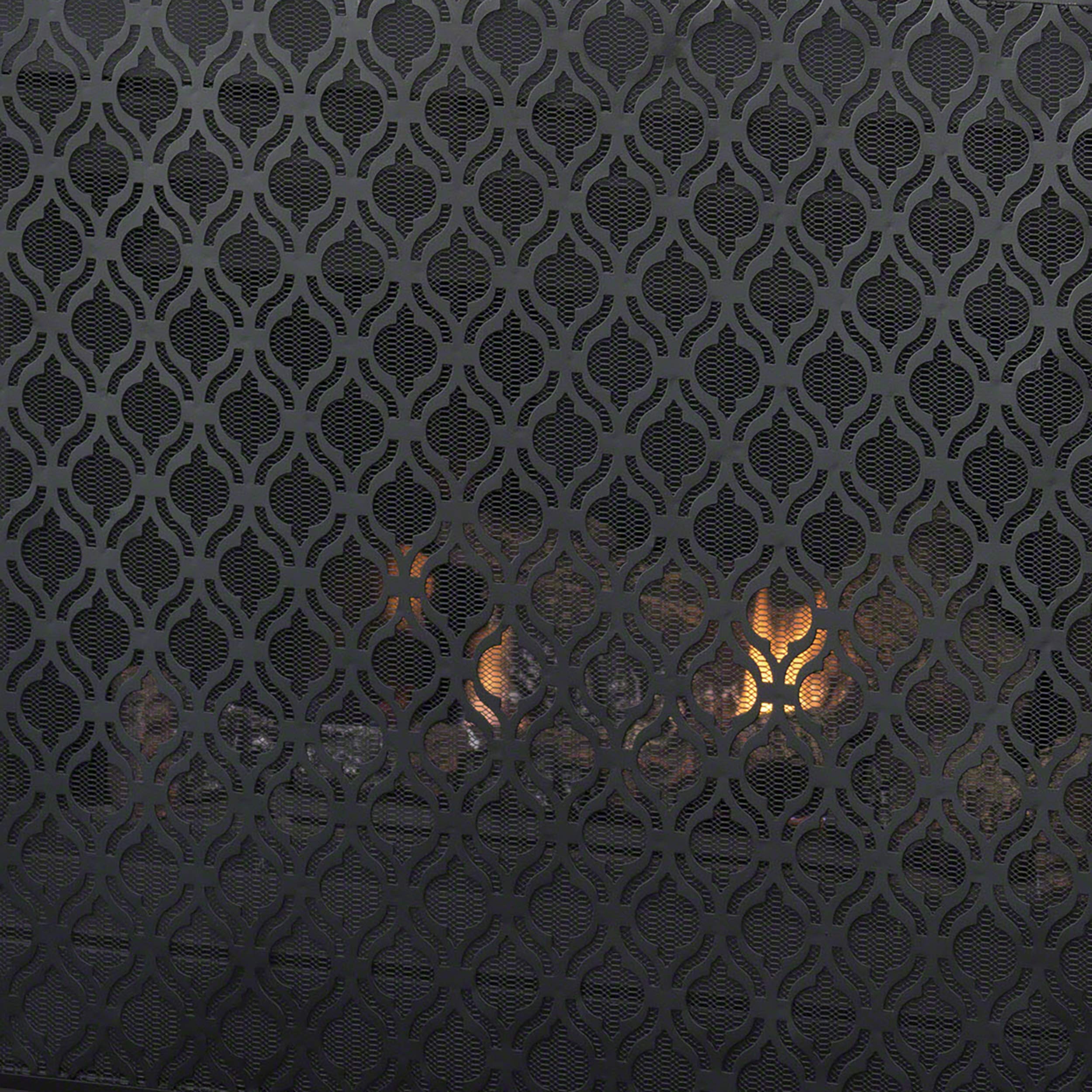 Christopher Knight Home Elmer Single Panel Iron Fireplace Screen, Black