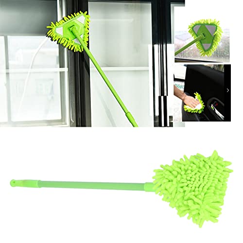 Extendable Mop 180 Degree Rotatable Triangular Cleaning Mop - Floor Cleaner, Glass Cleaner, and Versatile Cleaning Tool for Home, Wall, Ceiling, and Floors