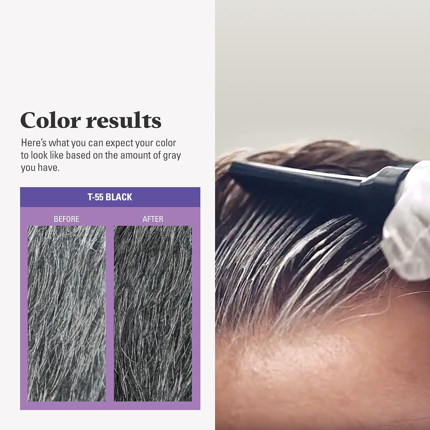 Just for Men Hair Color - Touch of Gray, Black-Gray. 3 Pack