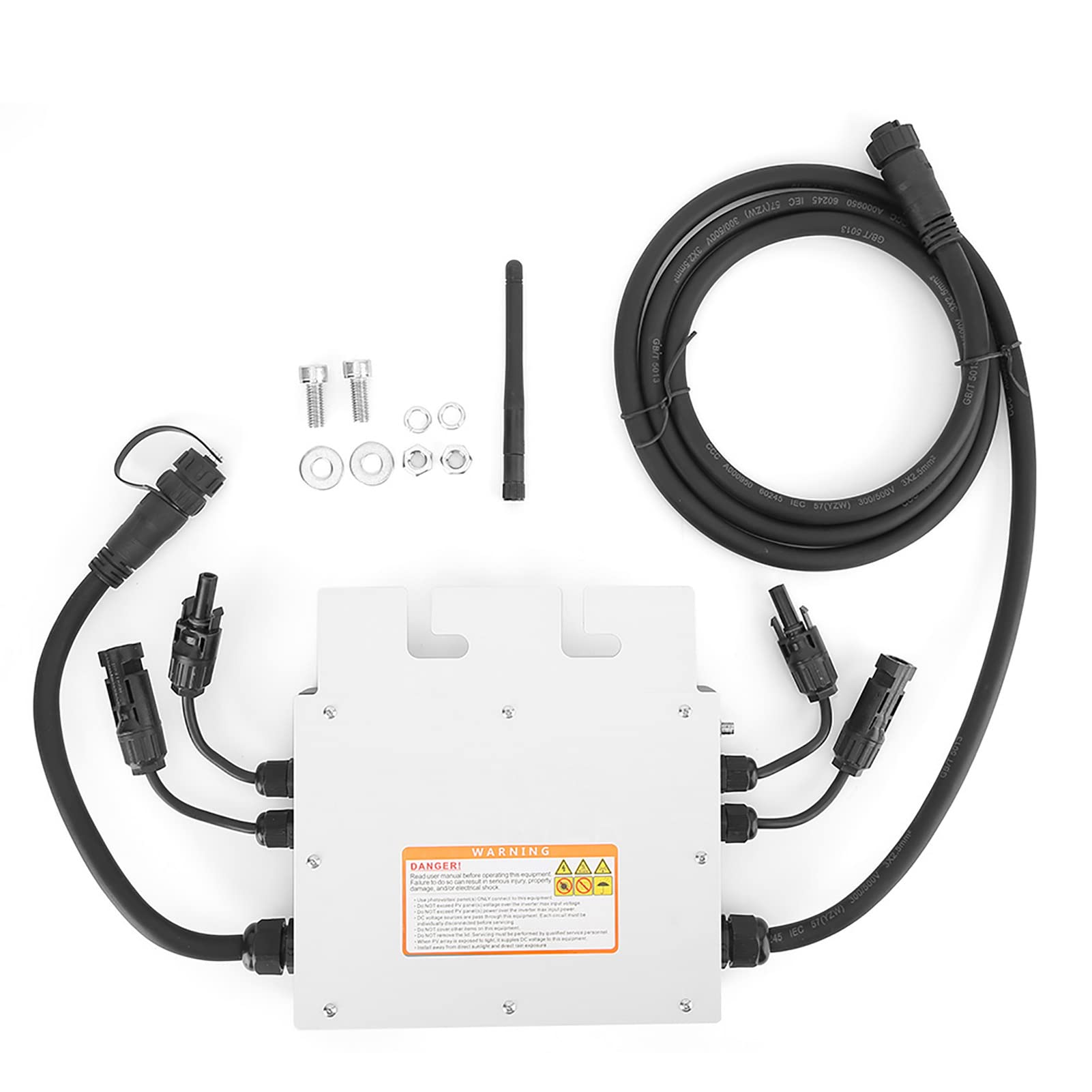 700W Micro Solar Inverter, 120V & 230V Solar Grid Tie Inverter with IP65 Waterproof, 2.4G Communication, Solar Panel Micro Inverter