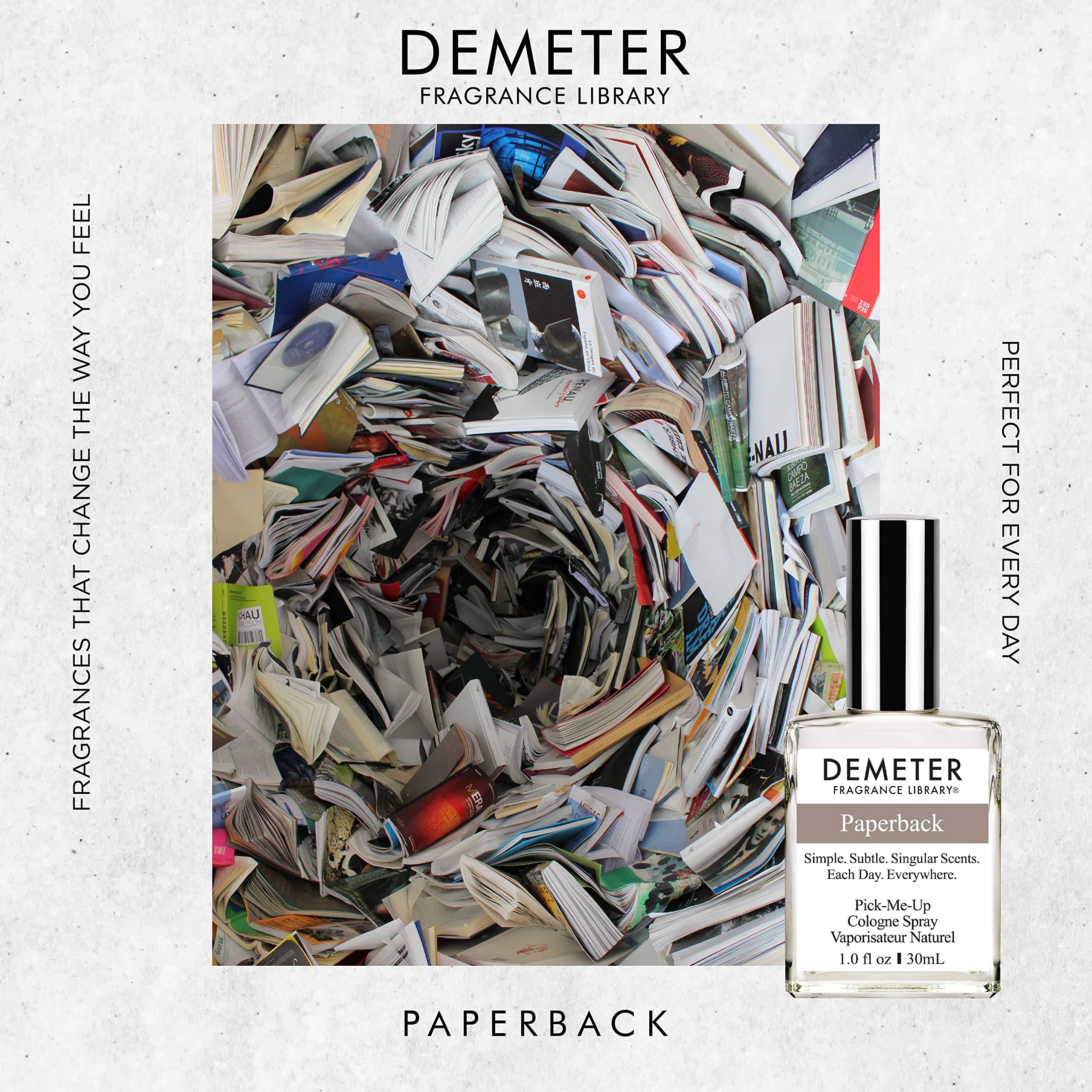DEMETER, Paperback, 1oz Cologne Spray, Perfume for Women and Men