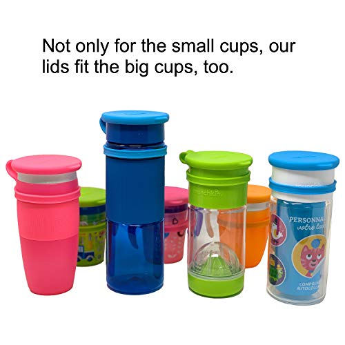 Koaii Baby Custom Replacement Silicon Lids Compatible For All Munchkin Miracle 360 Cups. More Color Combinations Available. Set Of Three In Blue, Green & Orange.