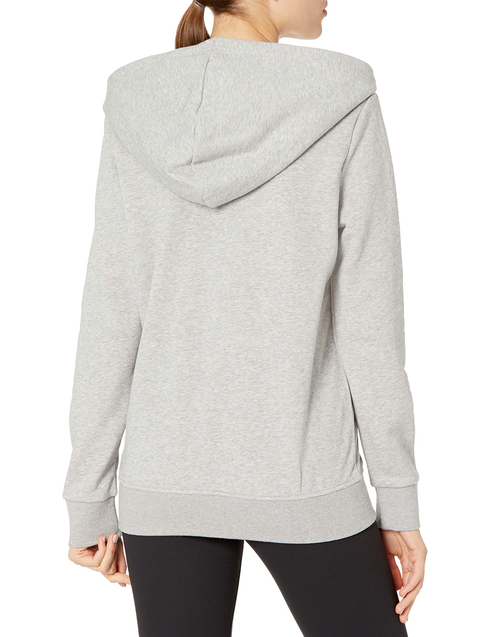 adidas Originals womens Trefoil Essentials Zip Hoodie Medium Grey Heather X-Small