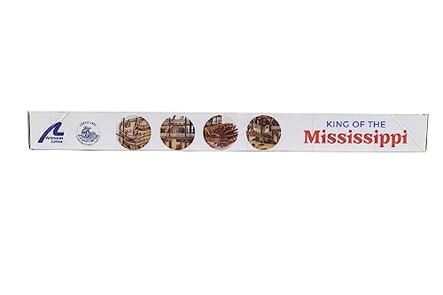Artesanía Latina - Wooden Model Ship Kit - Paddle Steamer King of The Mississippi - Model 20515, Scale 1:80 - Scale Models for Assembling - Intermediate Level