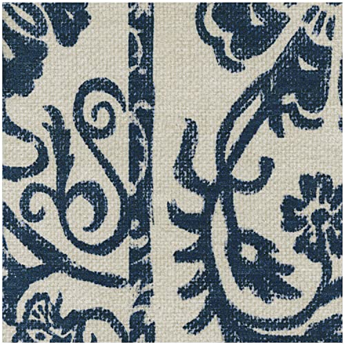 RUGGABLE Washable 2x3 Area Rug, Delphina Delft Blue, Premium Vintage Rugs for Living Room, Bedroom, Kitchen, Office, Classroom with Gripper Non Slip Pad
