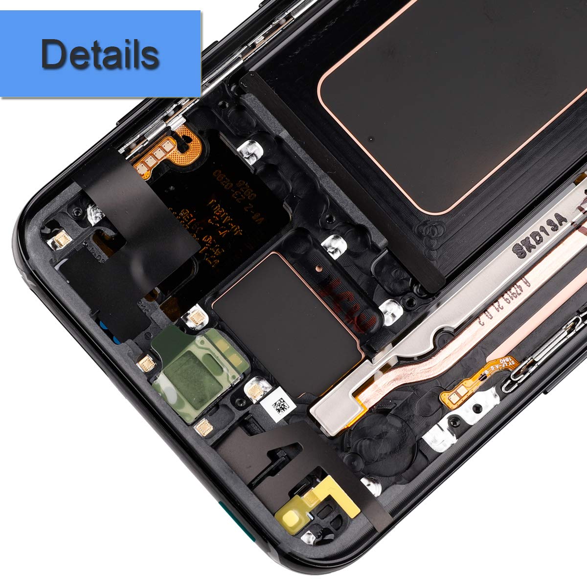 New Super AMOLED Screen Compatible with Samsung Galaxy S8+ Plus G955F G955A G955P G955V G955T G955R4 LCD Touch Screen Display Assembly with Frame + Tools(Black)