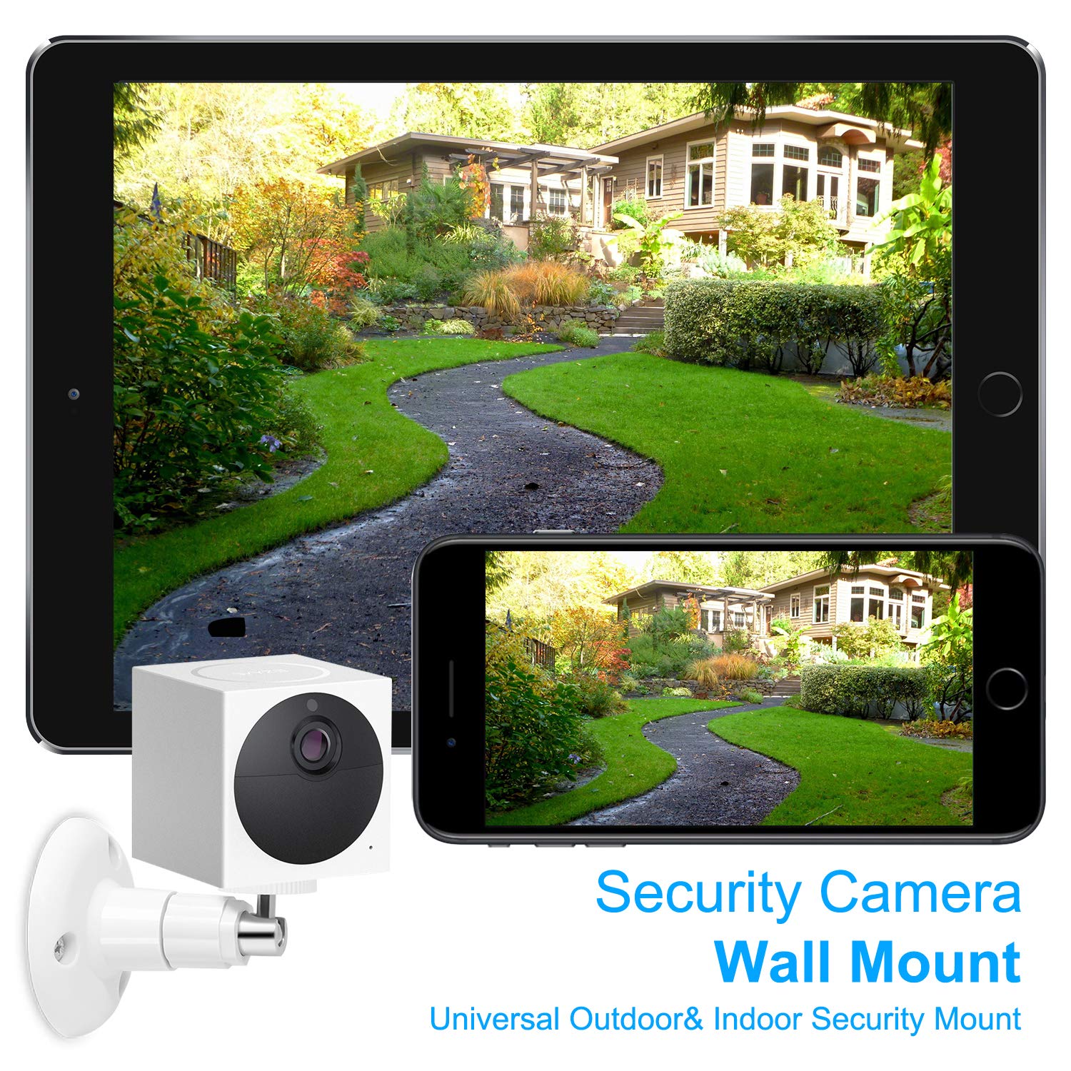 MENEEA for Wyze Cam v3/Pro,for Wyze Cam Outdoor,for Wyze Cam Pan V2,for Wyze Cam Pan Wall Mount, Adjustable Indoor and Outdoor 360 Degree Swivel Ceiling Mount Bracket for Security Camera (2 Pack)
