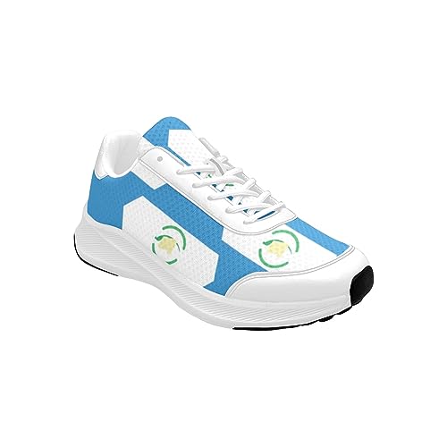 AFFAMA Guatemala Flag Mens Running Shoes Lightweight Fashion Sneaker White