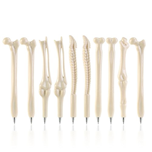 Novelty Bone Design Ballpiont Pens Nurse Pen Doctor Pen for Artist, School, Office, Birthday Gift for Kids Students Pack of 10