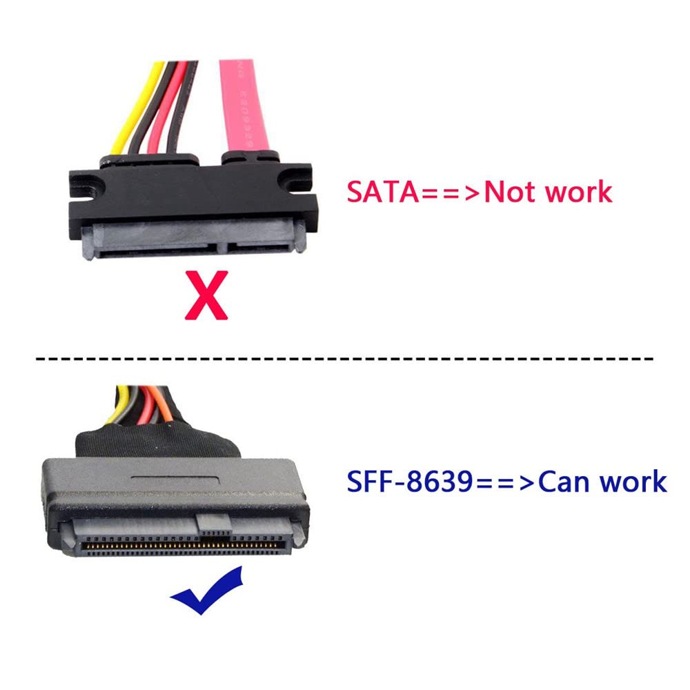 JSER SFF-8639 NVME U.2 to NGFF M.2 M-Key PCIe SSD Adapter for Mainboard Replace SSD 750 p3600 p3700