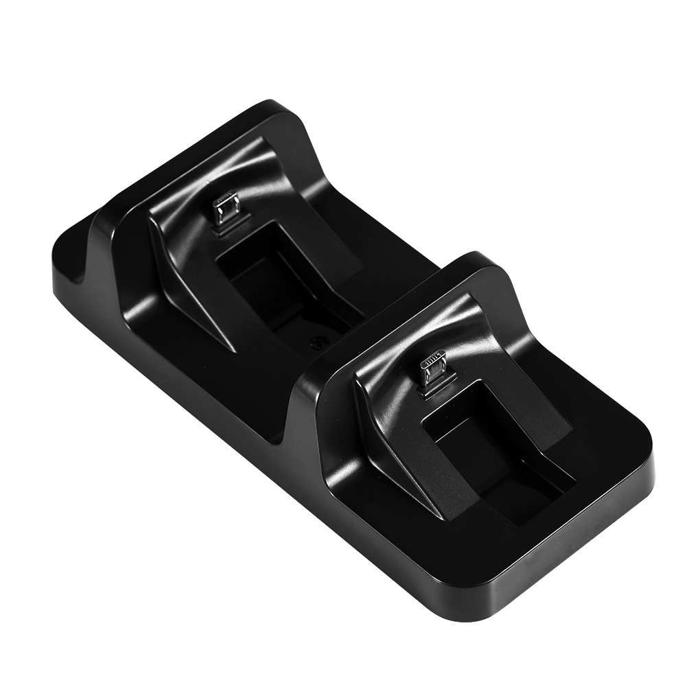 Dual Charging Docking Station, USB Gamepad Charger Stand, with LED Charging Indicator, Convenient and Compact Design, for Playstation 4 Game Controller
