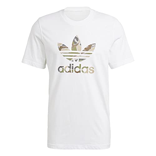 adidas Originals,mens,Camo Infill Tee,White/Wild Pine Melange/Multicolor,X-Small