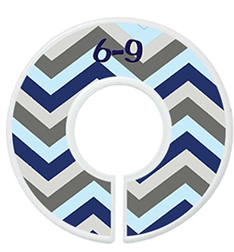 Mumsy Goose Nursery Closet Dividers, Choose Your Sizes Closet Organizers, Baby Boy Clothes Sizers