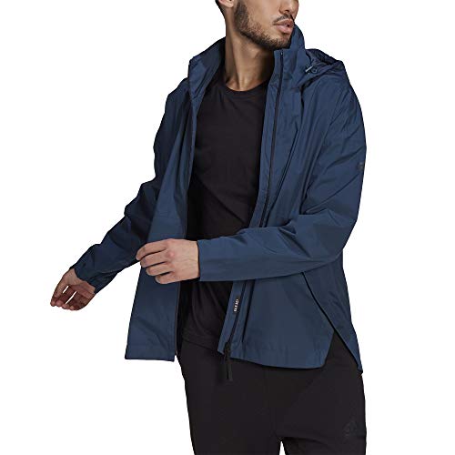 adidas Outdoor,Mens,Urban RAIN.RDY Rain Jacket,Crew Navy,X-Large
