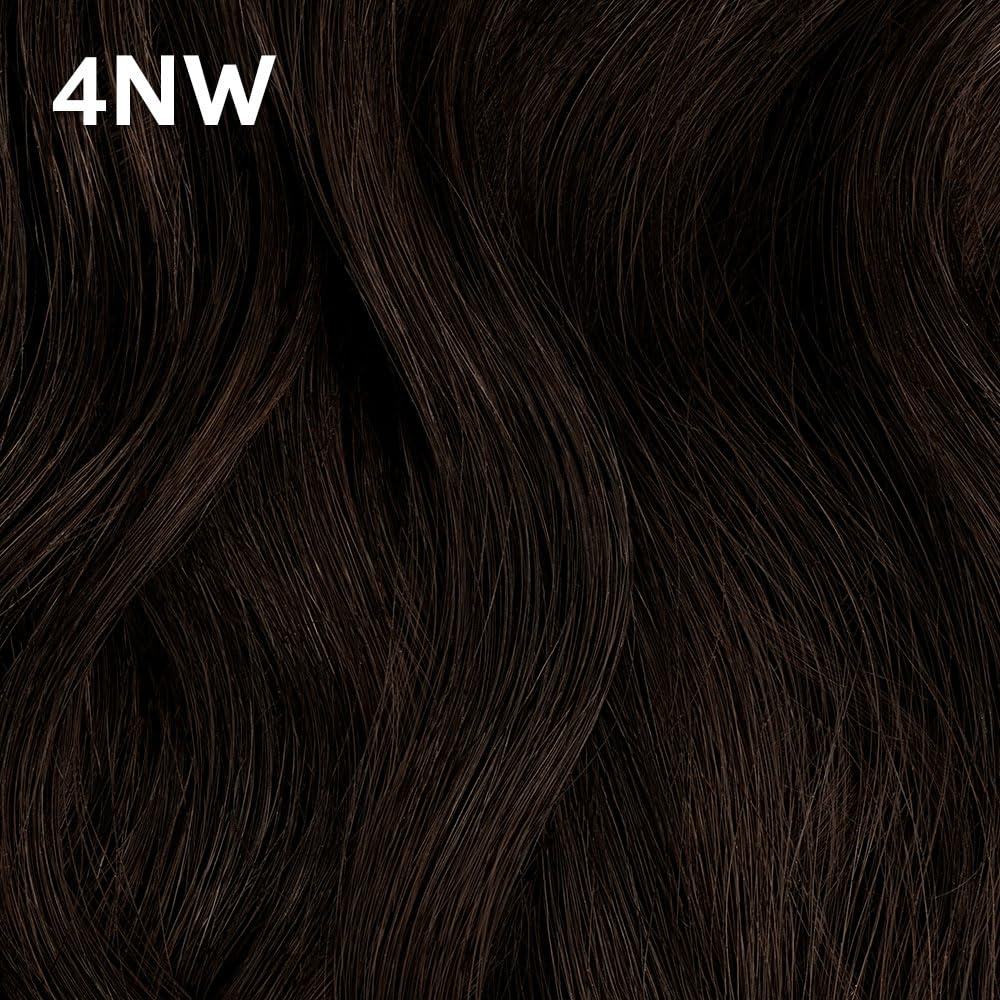 COLORCHARM Permanent Liquid Hair Color for Gray Coverage| 4NW Med Natural Warm Brown | 1.4 Fl Oz