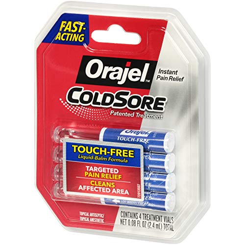 Orajel Cold Sore Treatment β Instant Relief for Cold Sore Pain- From #1 Oral Pain Relief Brand